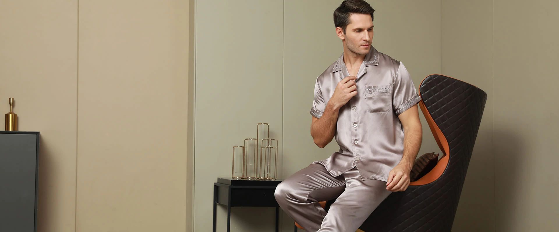 Luxury 100% Silk Pyjamas for Men Sale - SILKSILKY UK – UK-SILKSILKY