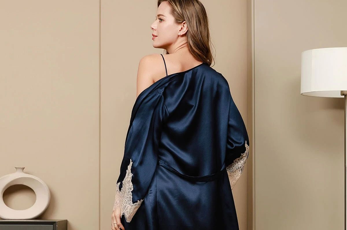 Women's Silk Dressing Gown and Kimonos, Dressing Gowns Sale - SILKSILKY ...